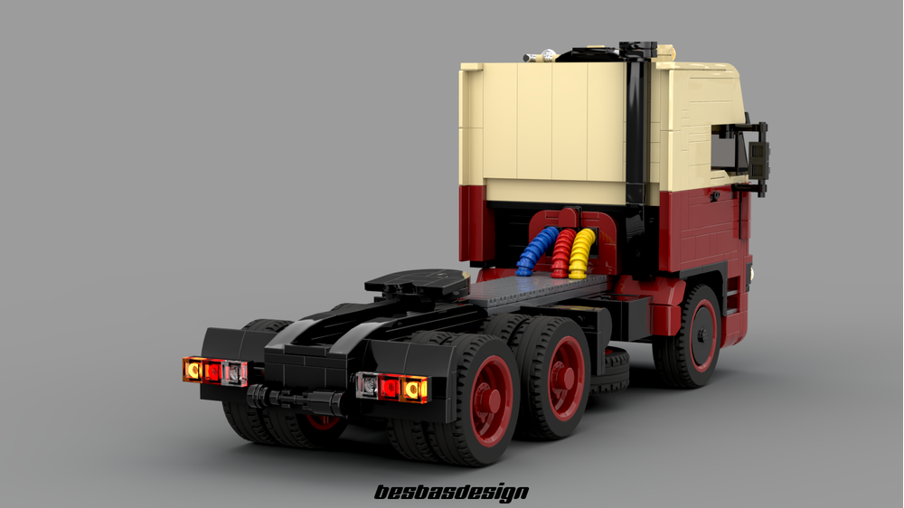 LEGO MOC DAF 3600 ATi Space Cab by besbasdesign | Rebrickable - Build ...