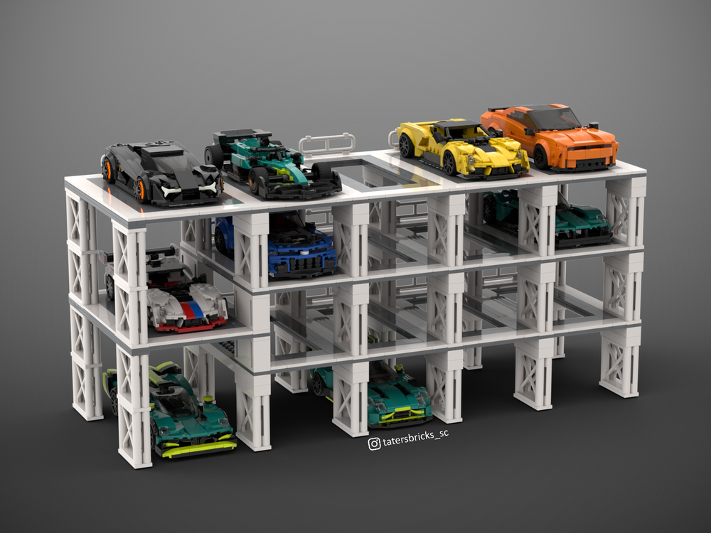 LEGO MOC Speed Champions Garage V2 by Taters | Rebrickable - Build with ...