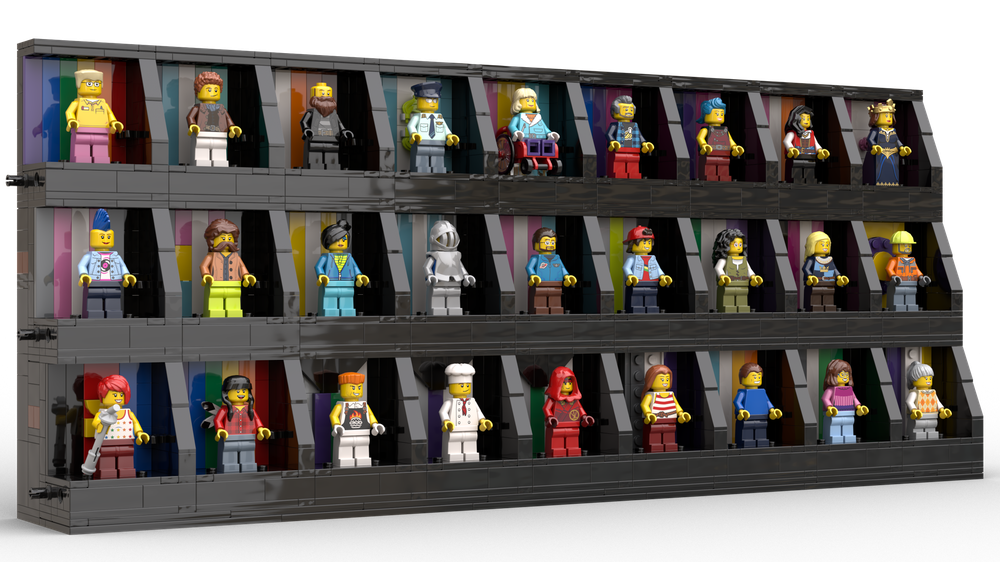 LEGO MOC Modular Pride Minifig Display by translunartrekkie ...