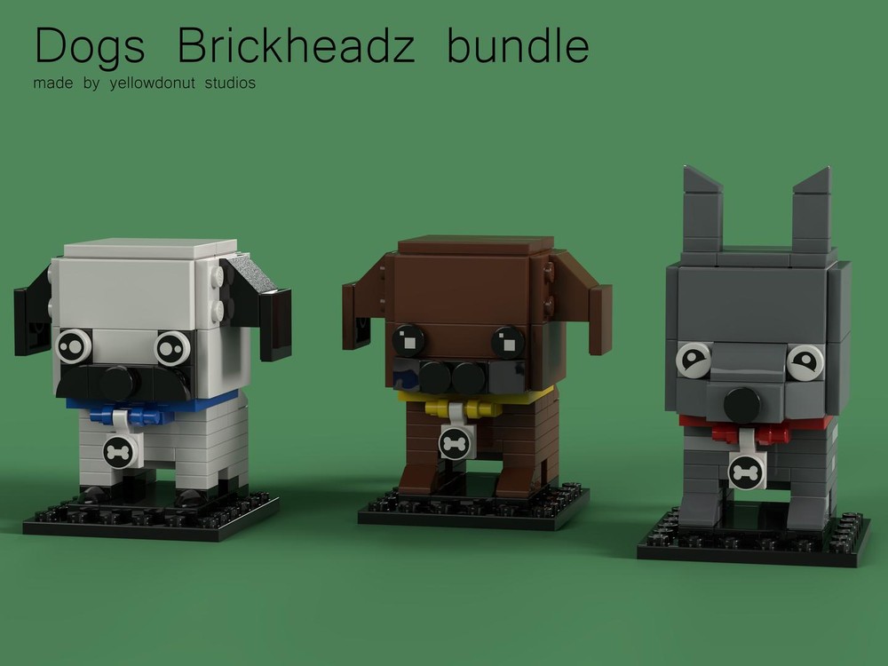 LEGO MOC-185366 YellowDonut's Brickheadz Dogs Bundle by YellowDonut ...