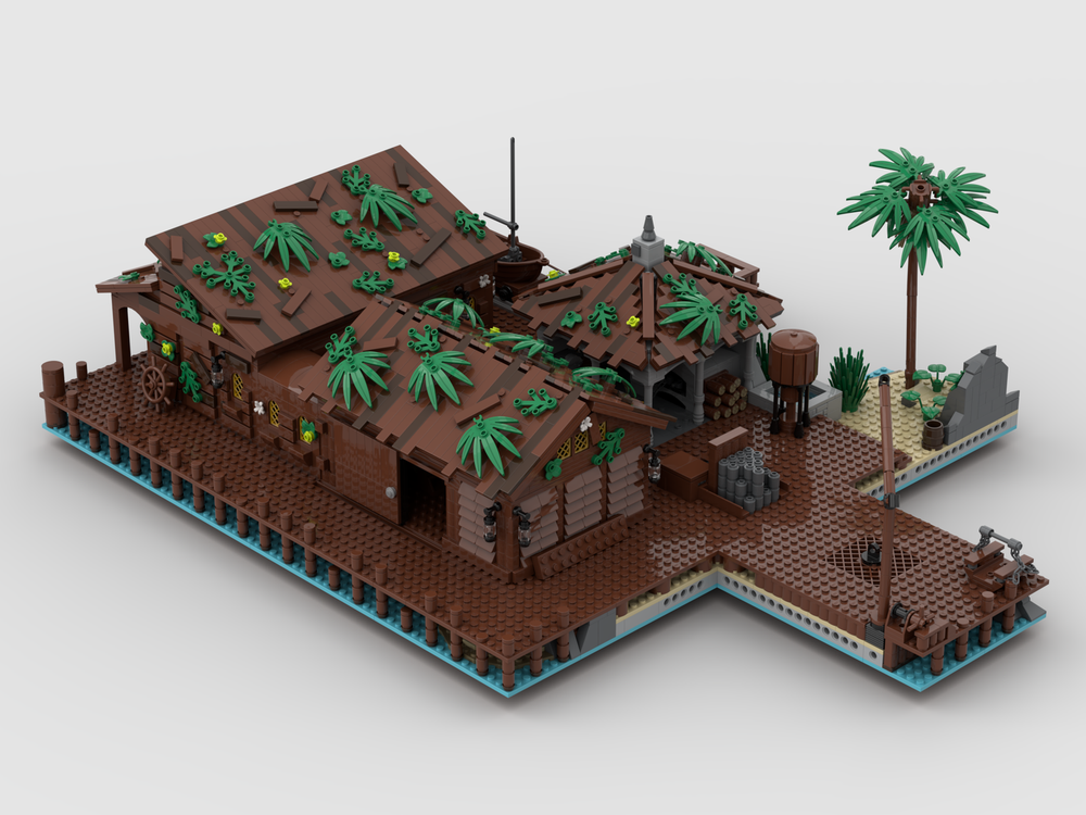 LEGO MOC Pirate Island Bay - Harbor Extension (incl. Smith, Storage ...