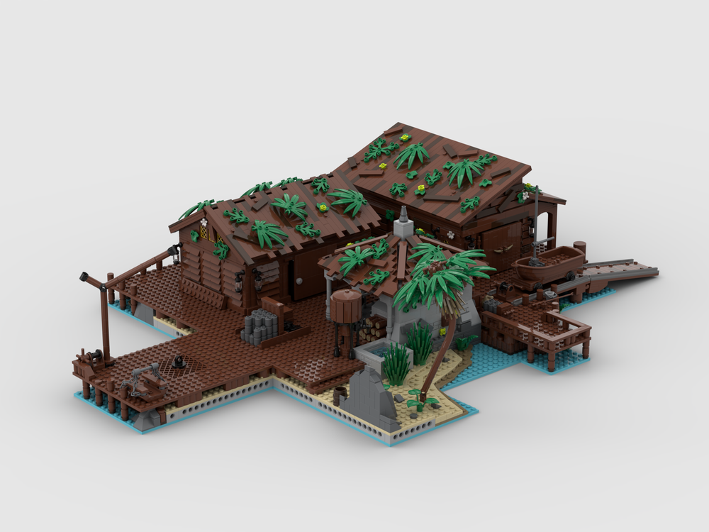 LEGO MOC Pirate Island Bay - Harbor Extension (incl. Smith, Storage ...