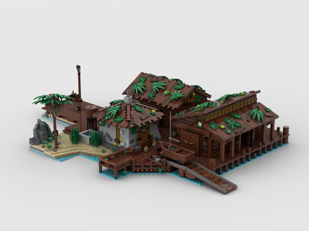 LEGO MOC Pirate Island Bay - Harbor Extension (incl. Smith, Storage ...