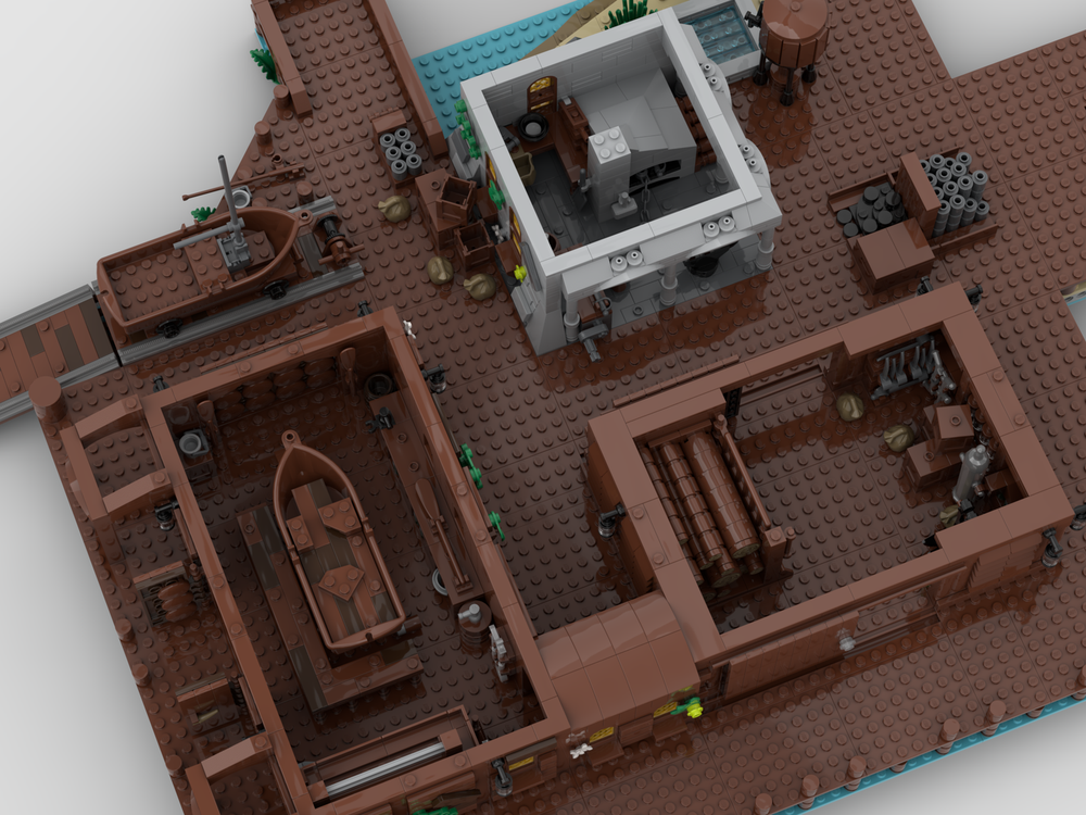 LEGO MOC Pirate Island Bay - Harbor Extension (incl. Smith, Storage ...