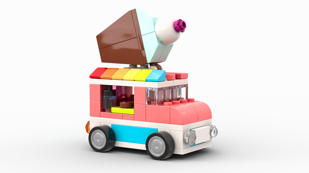 LEGO MOC 11038 Ice cream van by Lenarex | Rebrickable - Build with LEGO