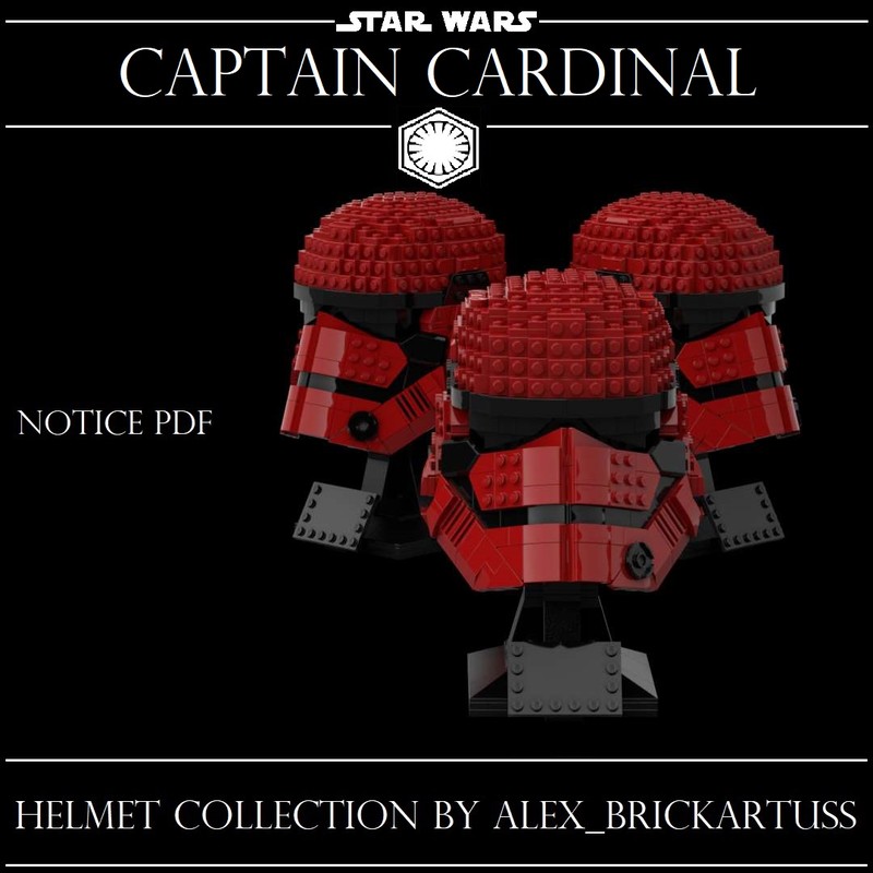 LEGO MOC Helmet Captain Cardinal by Alex_BricKartuss | Rebrickable ...