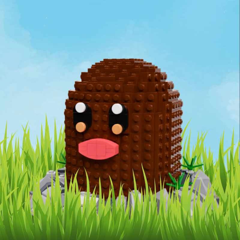 LEGO MOC Diglett by KraftyKoopa | Rebrickable - Build with LEGO