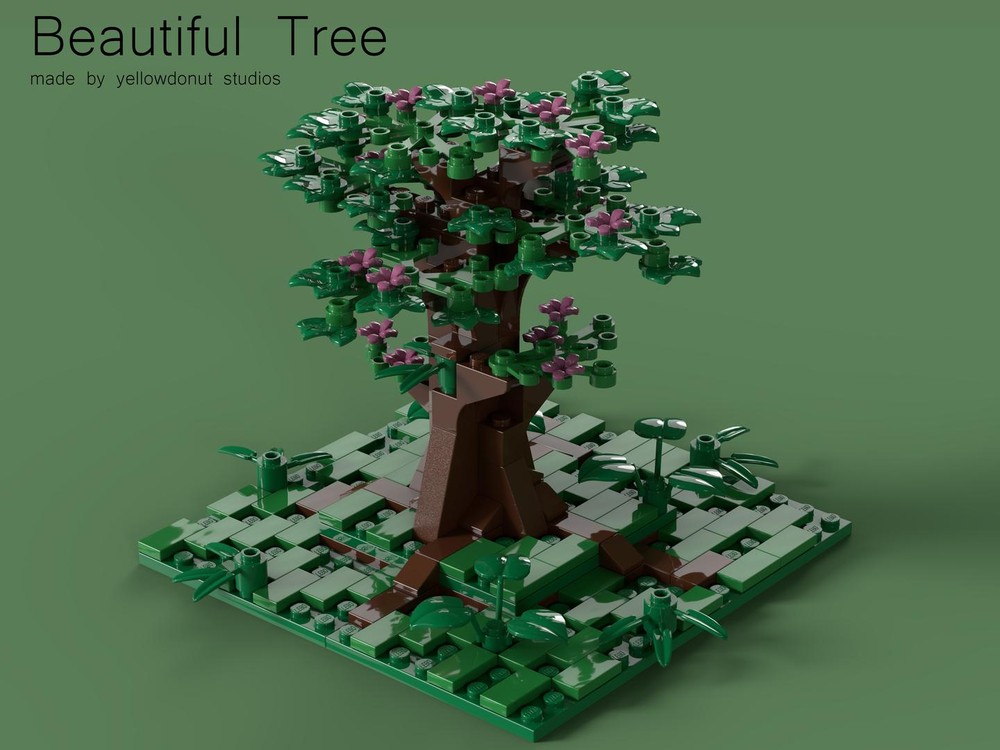 LEGO MOC Beautiful Tree by YellowDonut | Rebrickable - Build with LEGO