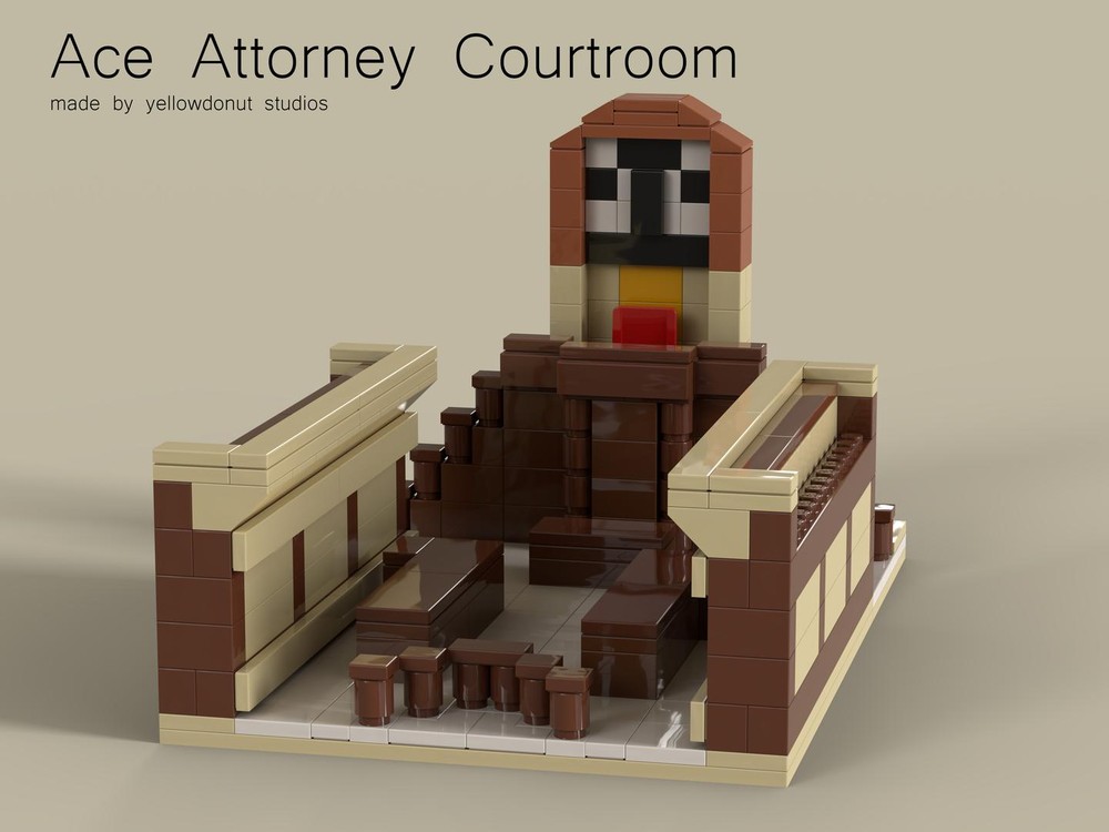 LEGO MOC Ace Attorney Courtroom by YellowDonut | Rebrickable - Build ...