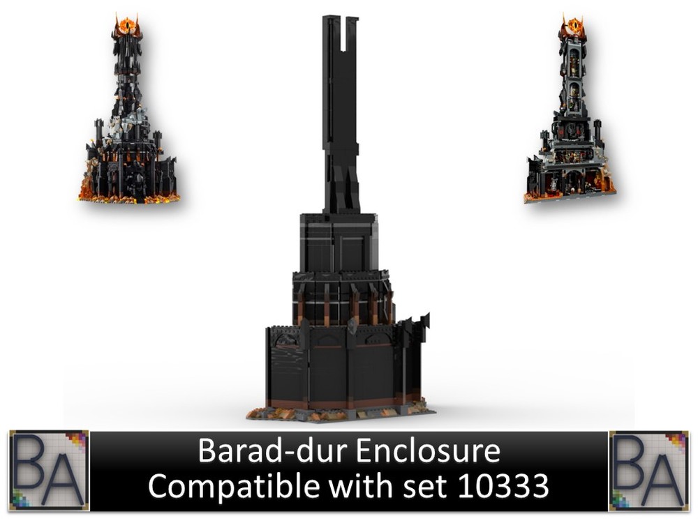 LEGO MOC Barad-dur Enclosure - Compatible with Set 10333 by Brick Artisan | Rebrickable - Build ...