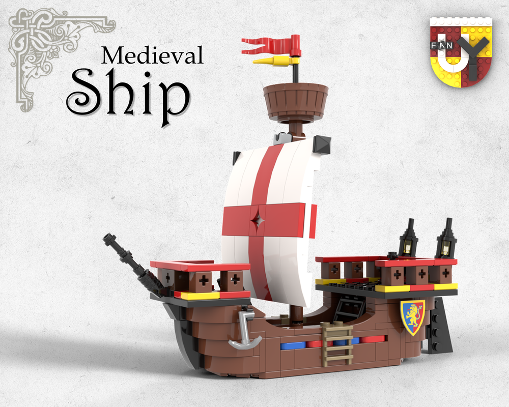 LEGO MOC Medieval Ship by bricks_fan_uy | Rebrickable - Build with LEGO