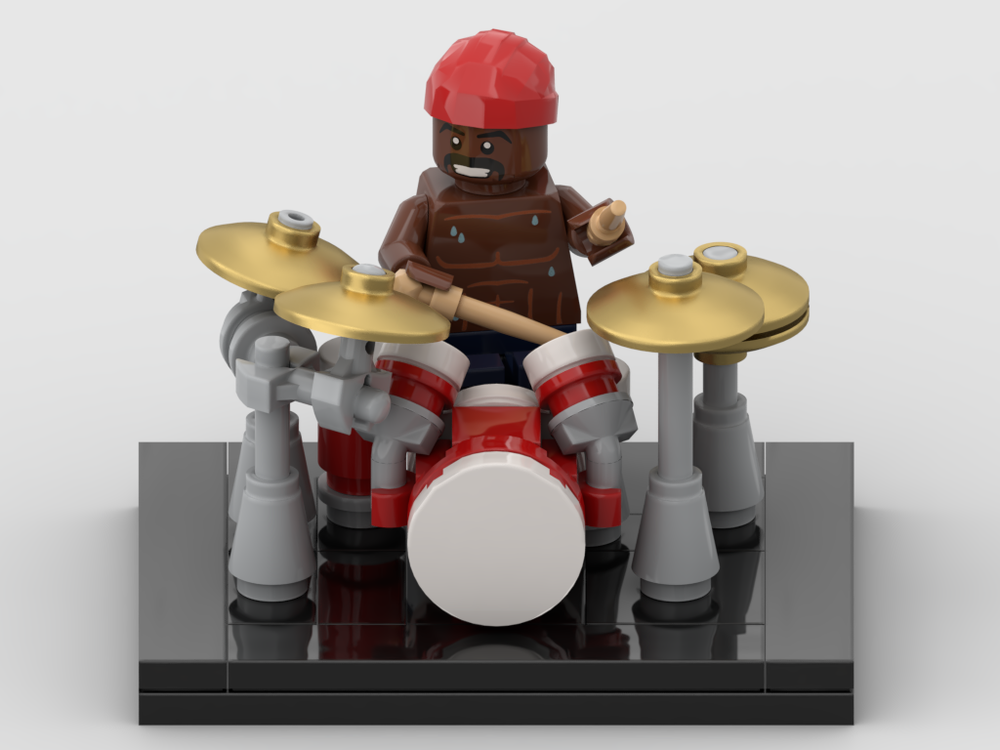 LEGO MOC Drumkit (minifig-scale) by TOPACES | Rebrickable - Build with LEGO