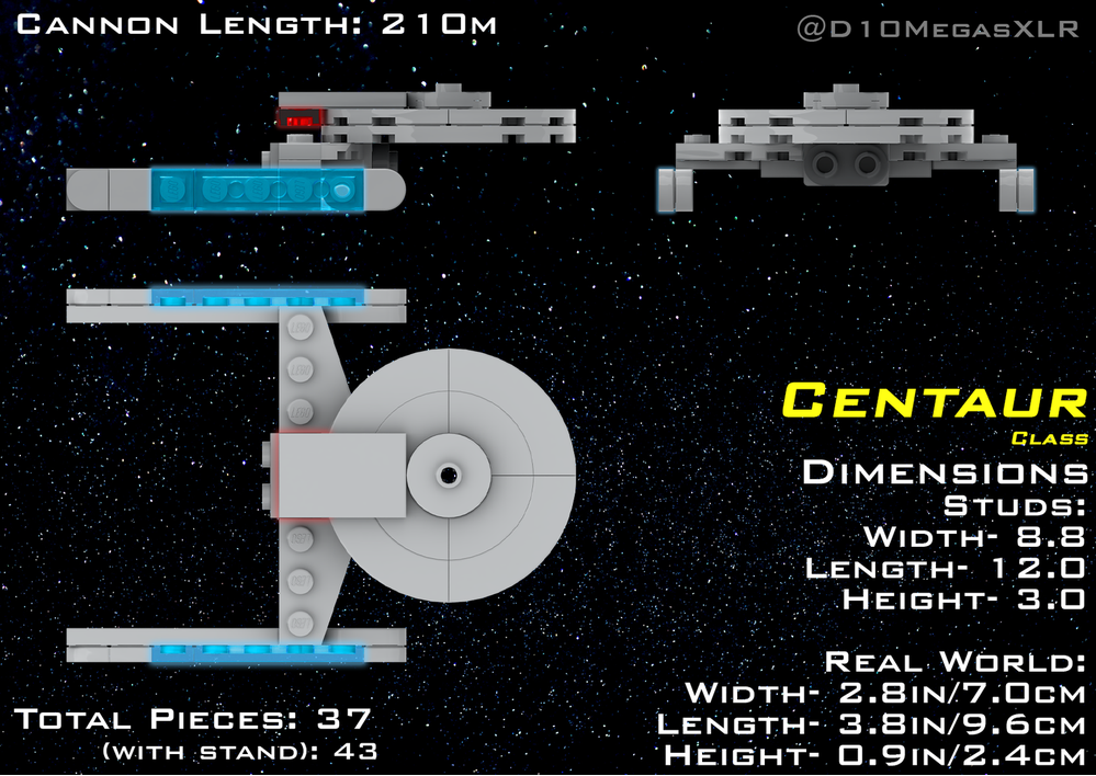 LEGO MOC Centaur Class by D10MegasXLR | Rebrickable - Build with LEGO