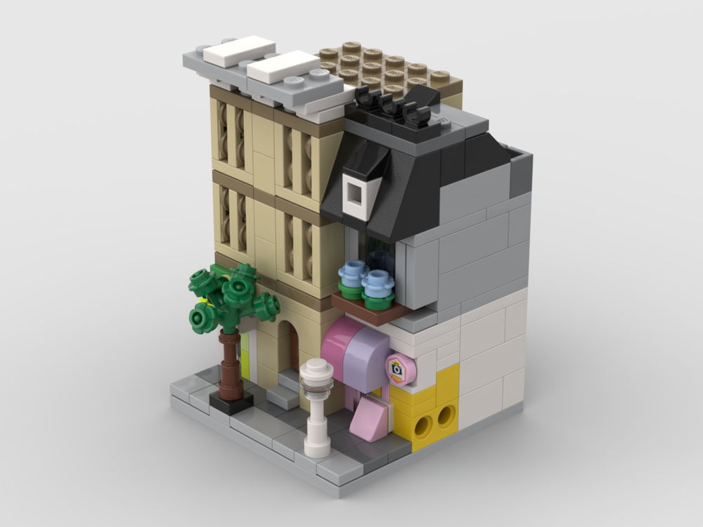 LEGO MOC Mini Modulars - Bike Shop + Apartments and Photography Shop by ...