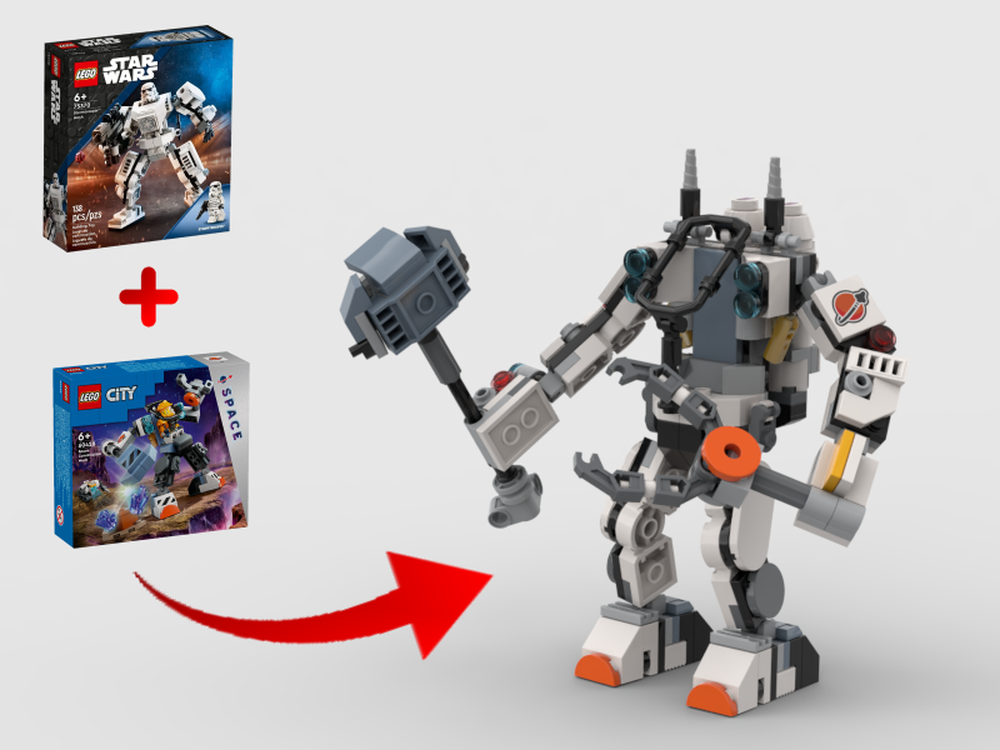 LEGO MOC Spacetrooper Construction Mech by Dwelf | Rebrickable - Build ...