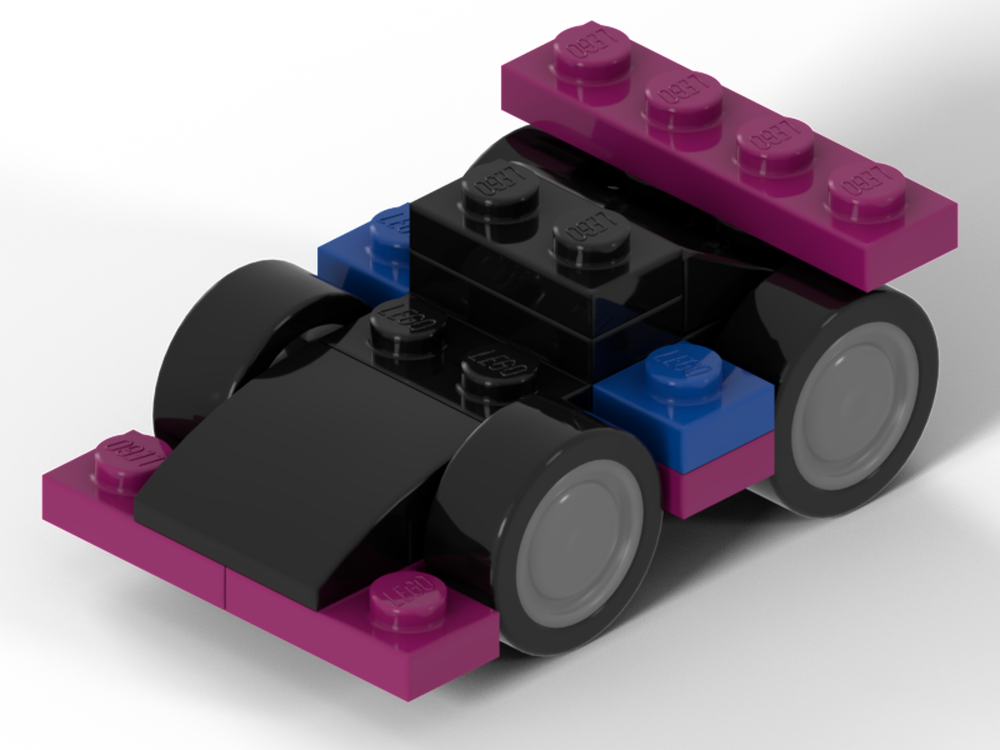 LEGO MOC Smallest drivable Formula 1 car (Alpine 2024) with rubber ...