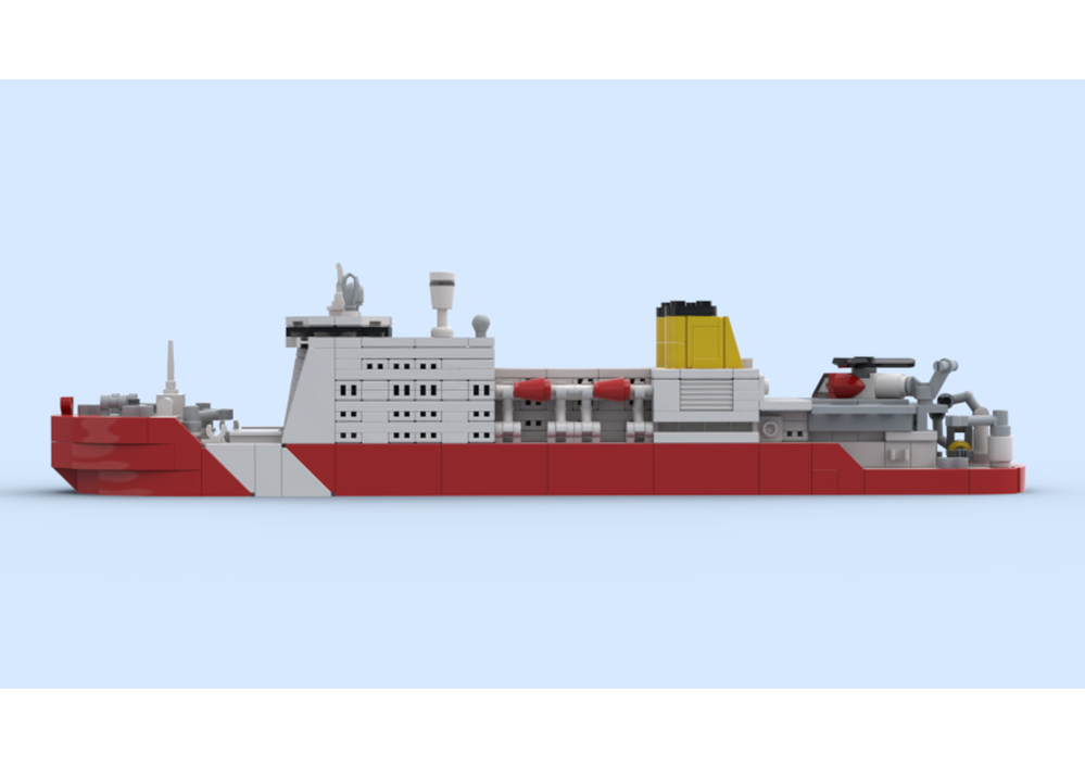 LEGO MOC USCG Ice Breaker - CSM004 by Captain.Studless | Rebrickable ...