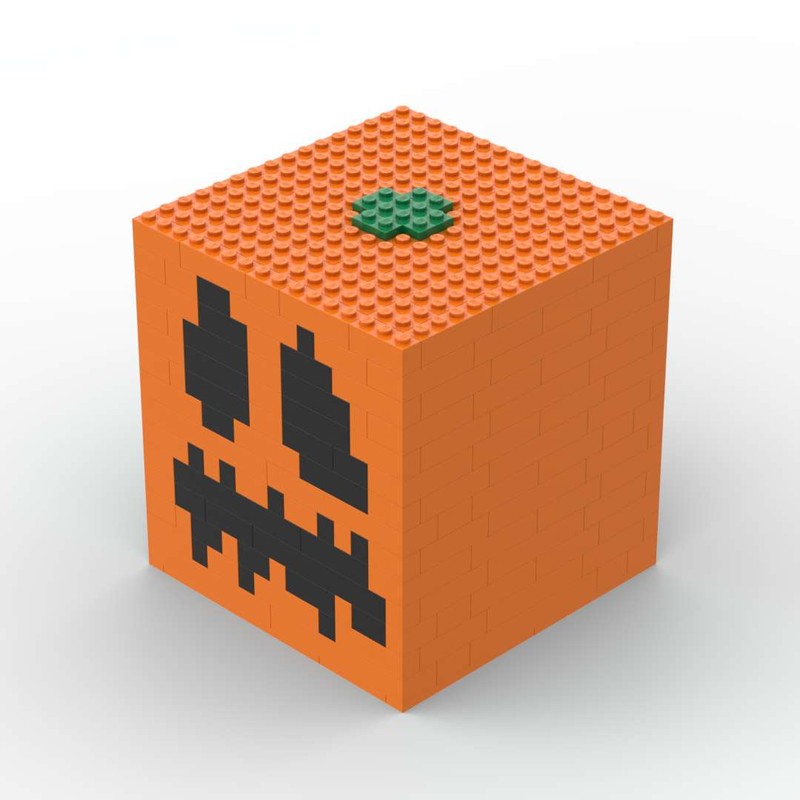 Lego Moc Large Halloween Pumpkin By Otterbournelego Rebrickable