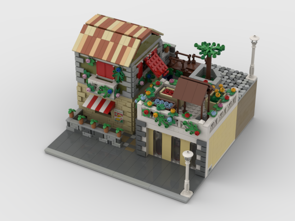 LEGO MOC "Little Italy" Modular by S-Brick | Rebrickable - Build with LEGO