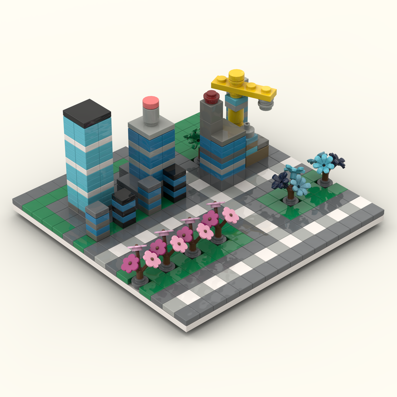 LEGO MOC Mini City by Txizu | Rebrickable - Build with LEGO