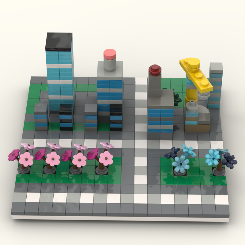 LEGO MOC Mini City by Txizu | Rebrickable - Build with LEGO