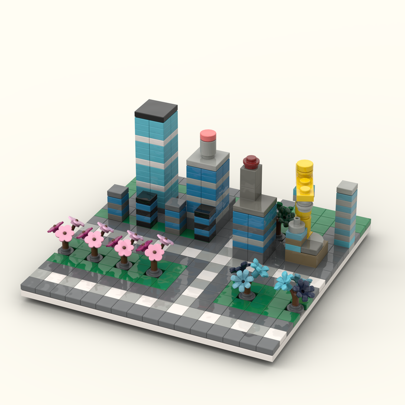 LEGO MOC Mini City by Txizu | Rebrickable - Build with LEGO