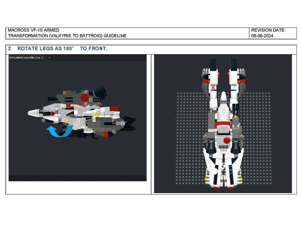 Lego Moc Marcross Vf 1s Armed By Plugpak Rebrickable Build With Lego
