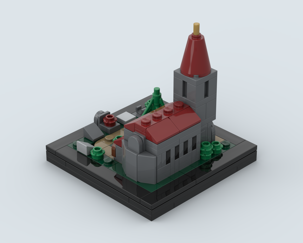 LEGO MOC Romanesque Stone Church Microscale Diorama by Balage64 ...