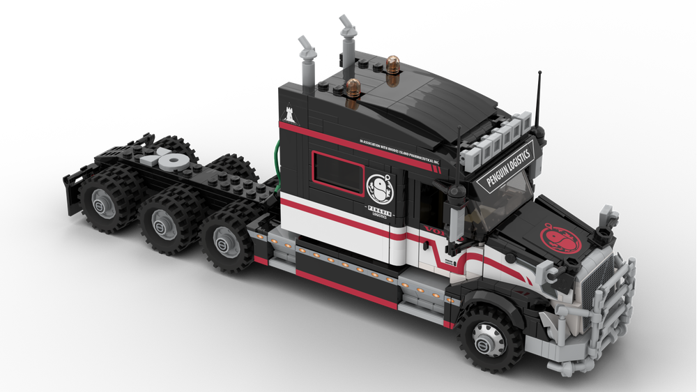 Lego Moc 2014 Volvo Vnl Penguin Logistics By Yellowlxf Rebrickable