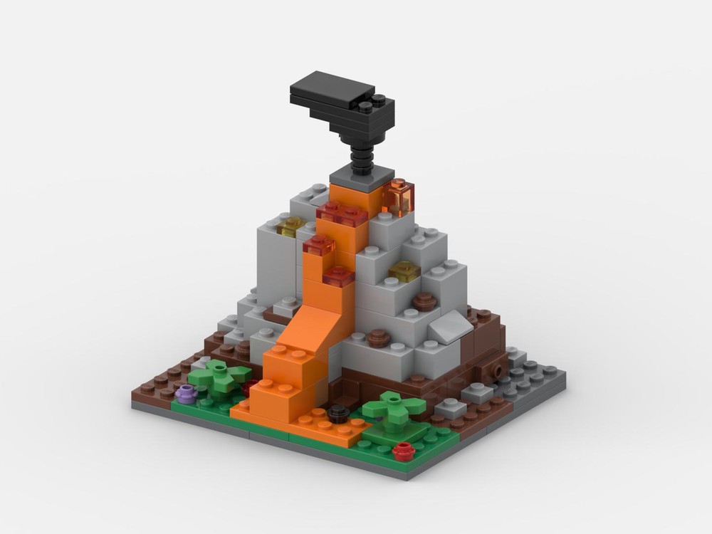 LEGO MOC 21166 Volcano by BrickBash | Rebrickable - Build with LEGO
