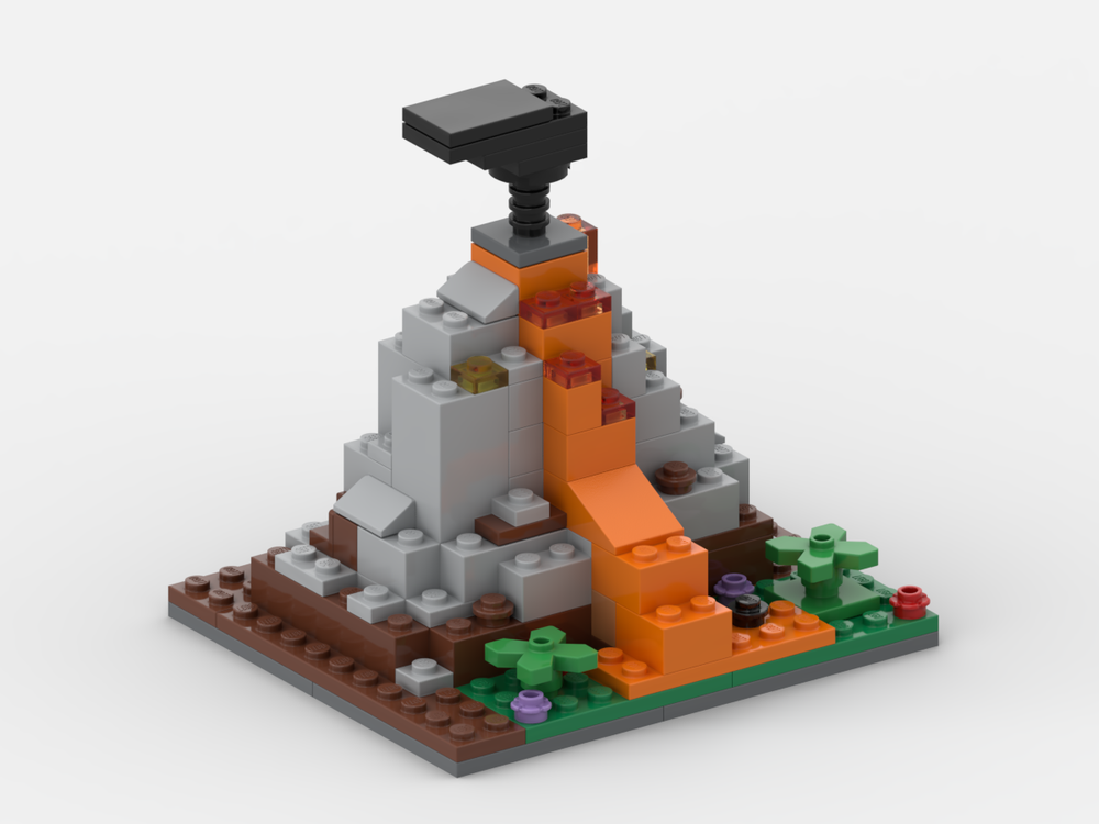 LEGO MOC 21166 Volcano by BrickBash | Rebrickable - Build with LEGO