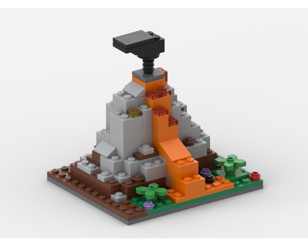 LEGO MOC 21166 Volcano by BrickBash | Rebrickable - Build with LEGO