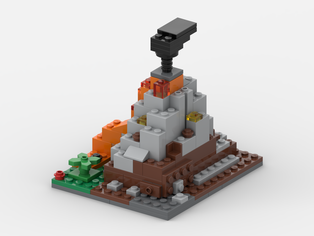 LEGO MOC 21166 Volcano by BrickBash | Rebrickable - Build with LEGO