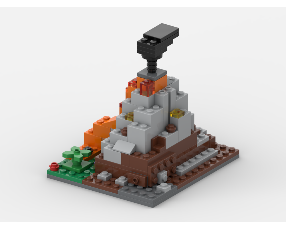 LEGO MOC 21166 Volcano by BrickBash | Rebrickable - Build with LEGO