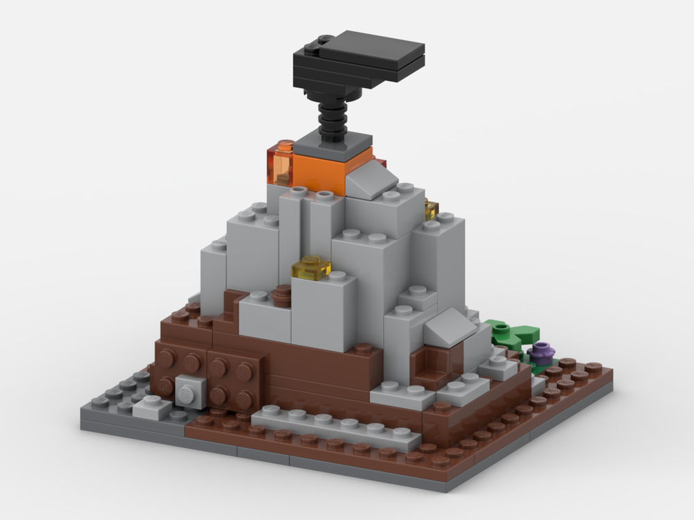 LEGO MOC 21166 Volcano by BrickBash | Rebrickable - Build with LEGO