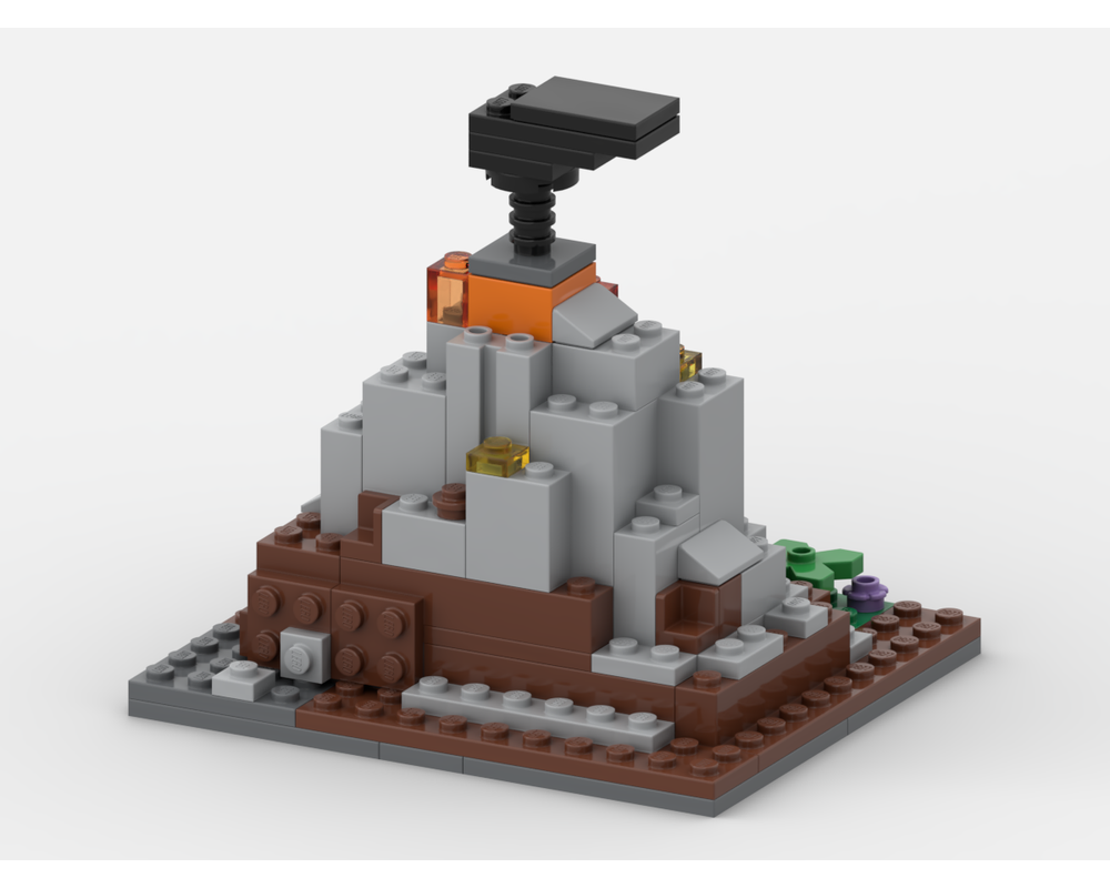 LEGO MOC 21166 Volcano by BrickBash | Rebrickable - Build with LEGO