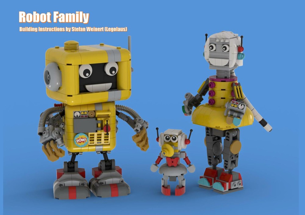 LEGO MOC Robot Family by legolaus | Rebrickable - Build with LEGO