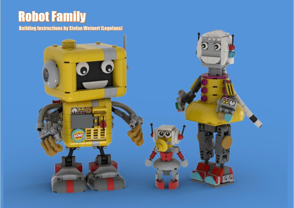 LEGO MOC Robot Family by legolaus | Rebrickable - Build with LEGO