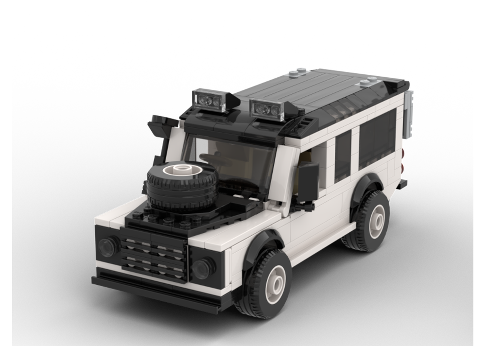 Lego Moc Land Rover Defender 110 By Blake Hogan Builds Rebrickable
