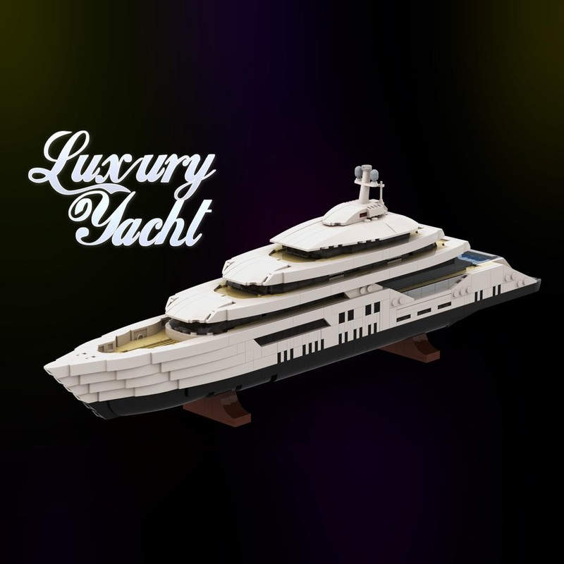 LEGO MOC WHITE Luxury Yacht (Mini-Scale) by MrJBuilds | Rebrickable ...