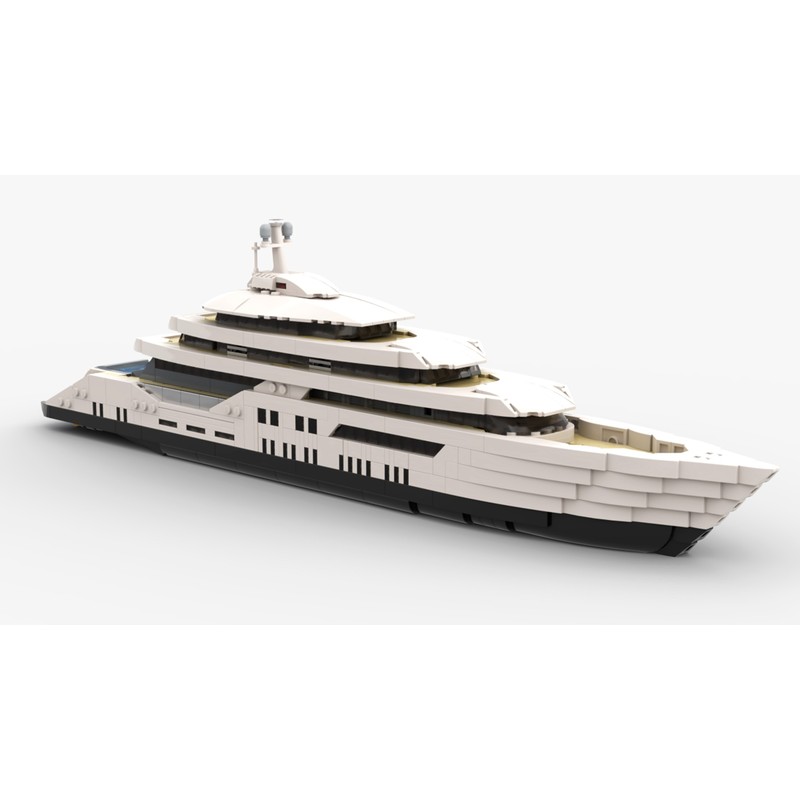 LEGO MOC WHITE Luxury Yacht (Mini-Scale) by MrJBuilds | Rebrickable ...