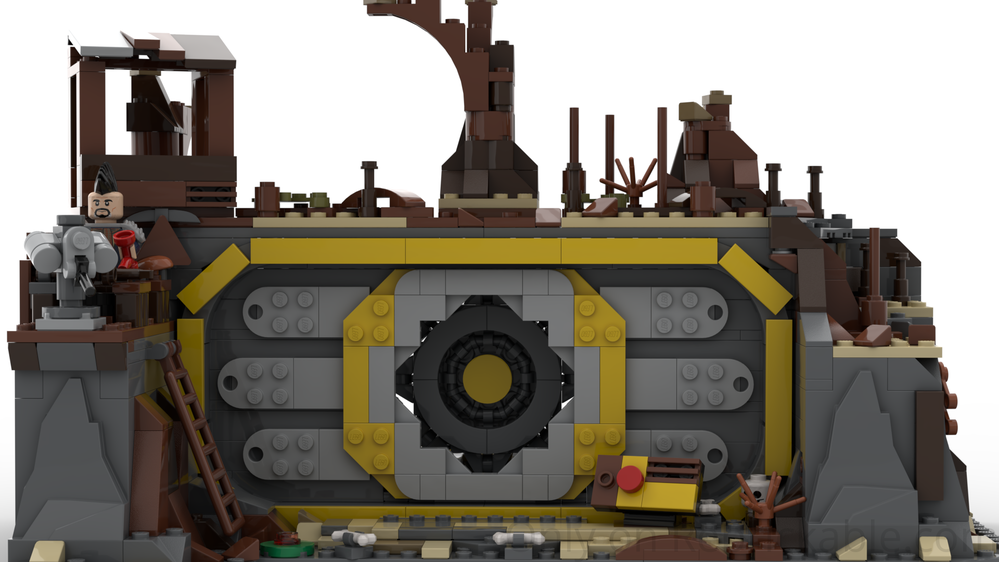 Lego Moc Fallout Tv Vault Door By Texta217 Rebrickable Build With Lego