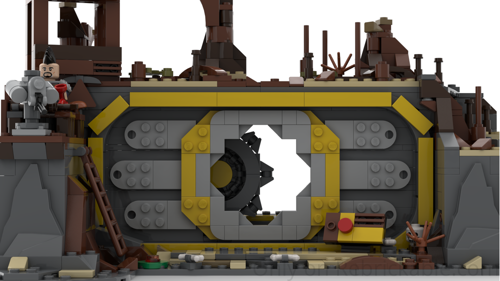 Lego Moc Fallout Tv Vault Door By Texta217 Rebrickable Build With Lego
