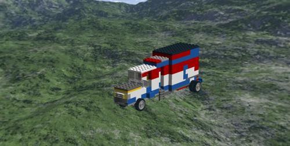 Lego Moc Semi Truck By Drcall04 Rebrickable Build With Lego