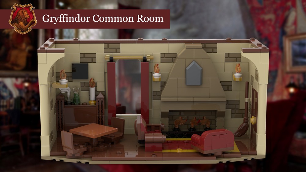 LEGO MOC Common Room- Lion by witchcraftedbricks | Rebrickable - Build ...