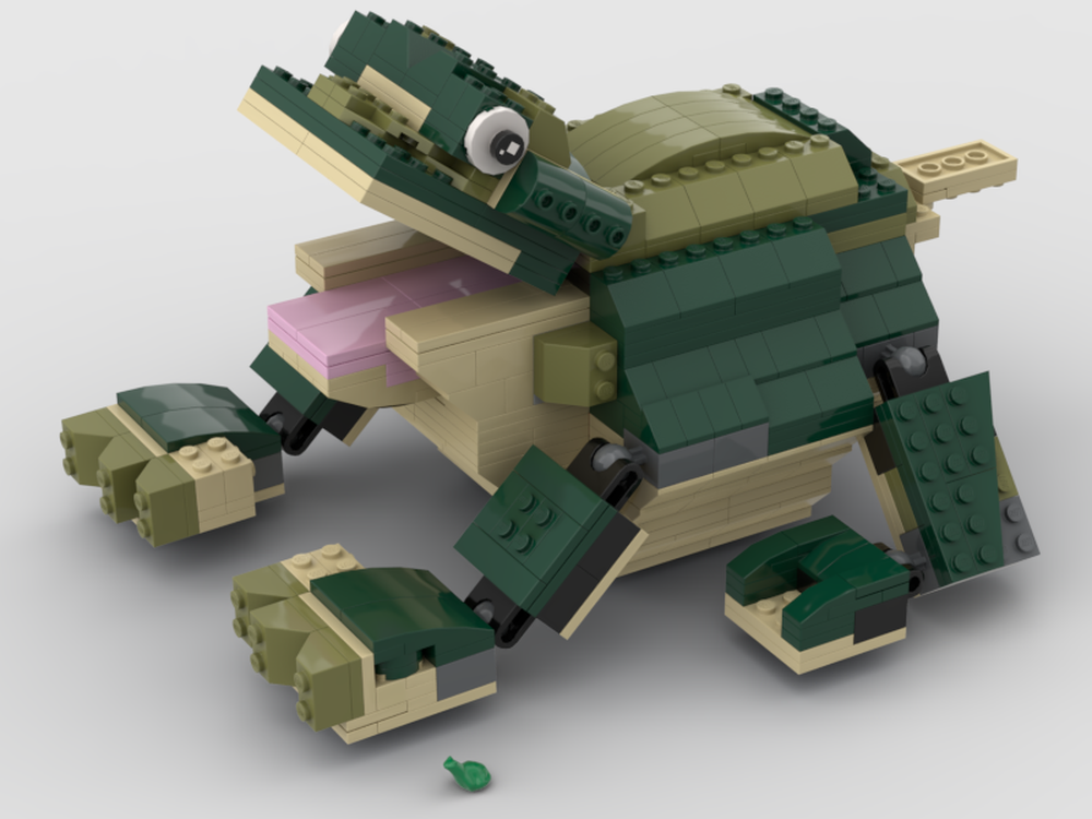 LEGO MOC 2:1 Scale 31121 Frogzilla by bloooop | Rebrickable - Build ...