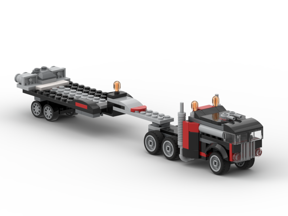 LEGO MOC Cab-over Truck With Trailer by wonderbrickz | Rebrickable ...