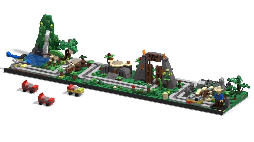 Lego Moc Jurassic Park Diorama By Jcrphotoss Rebrickable Build With