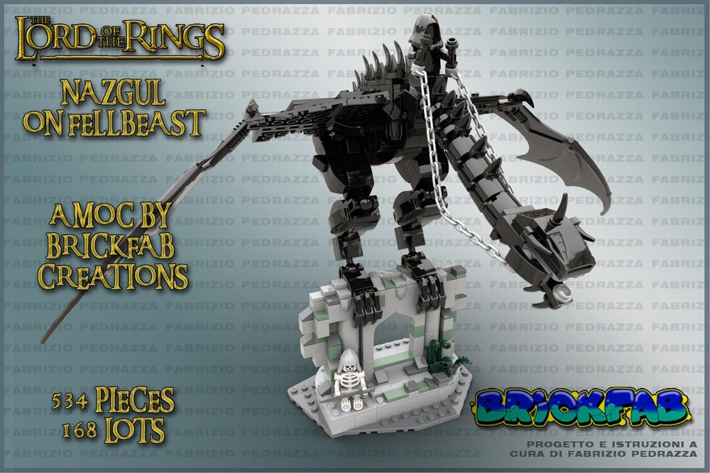 LEGO MOC NAZGUL ON FELLBEAST by BrickFab Creations | Rebrickable ...
