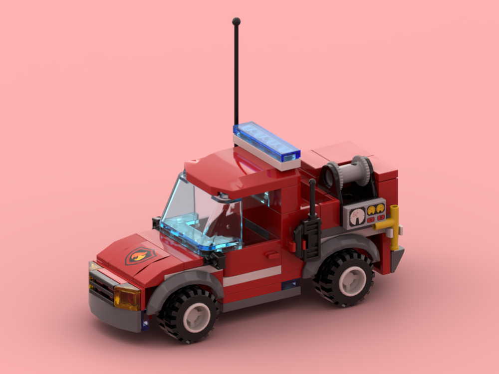 LEGO MOC Fire Utility / Brush Truck by earth_girl | Rebrickable - Build with LEGO
